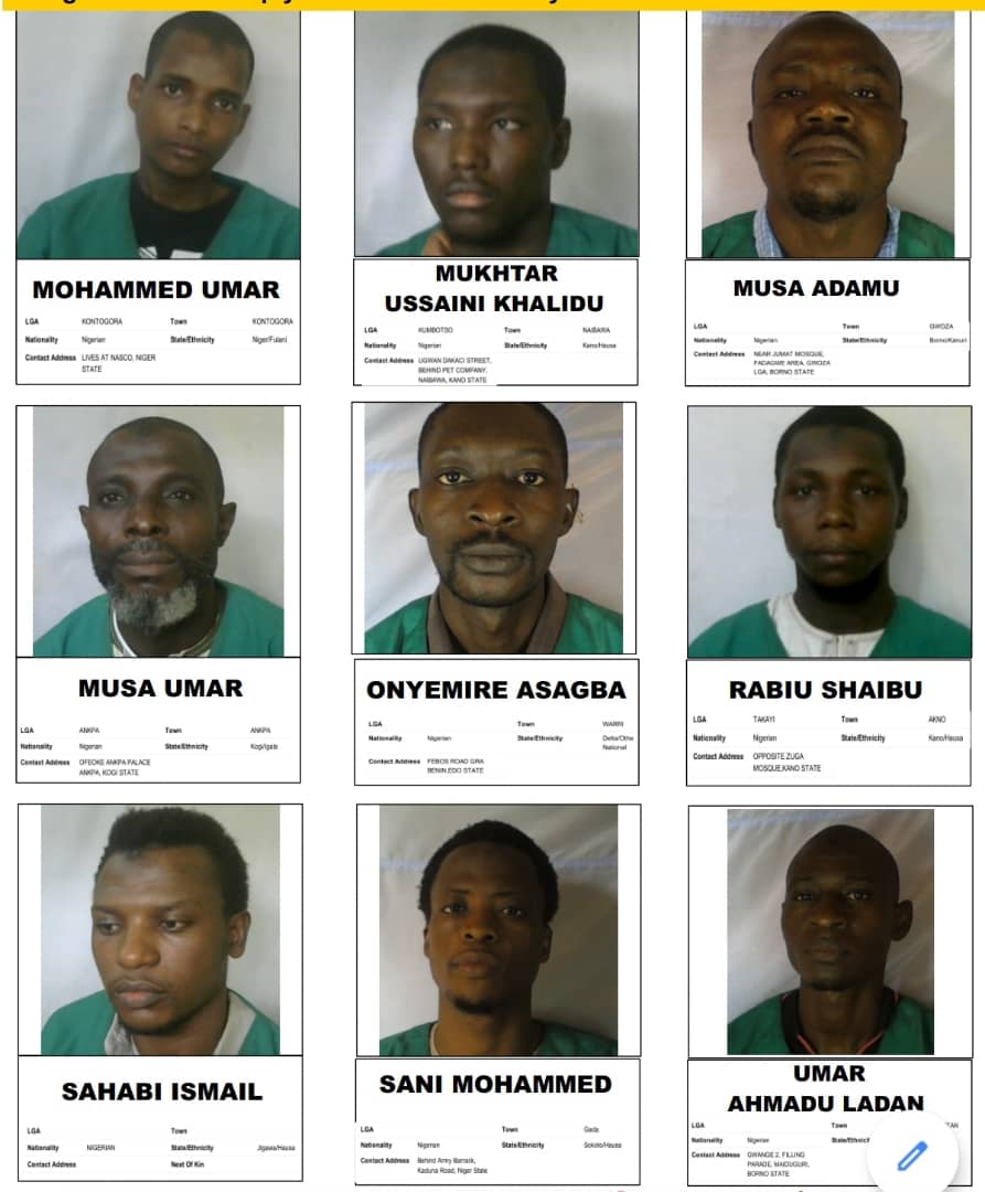 BREAKING: NCoS Declares 69 Terrorist Inmates Wanted After Kuje Jailbreak