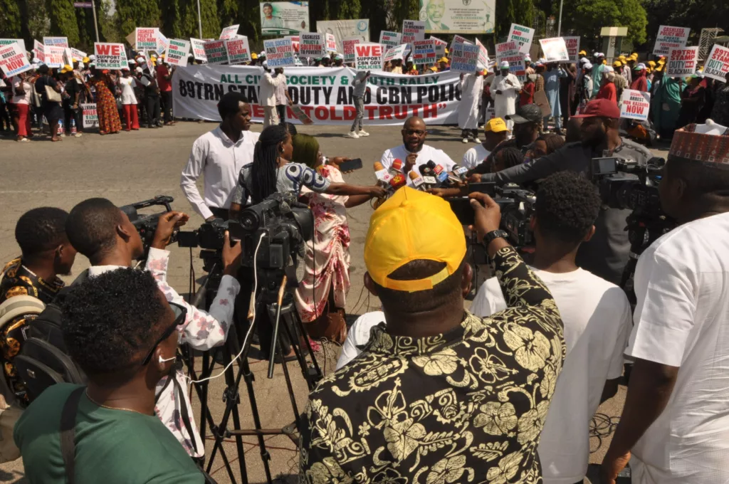 CSOs Protest At NASS Over 89trn Stamp Duty Controversy