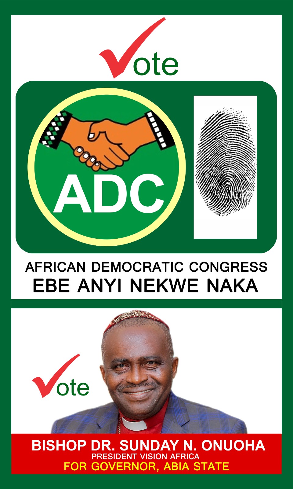 Poll: NYCN Endorses Bishop Onuoha As Abia ADC Guber Candidate Poll: NYCN Endorses Bishop Onuoha As Abia ADC Guber Candidate