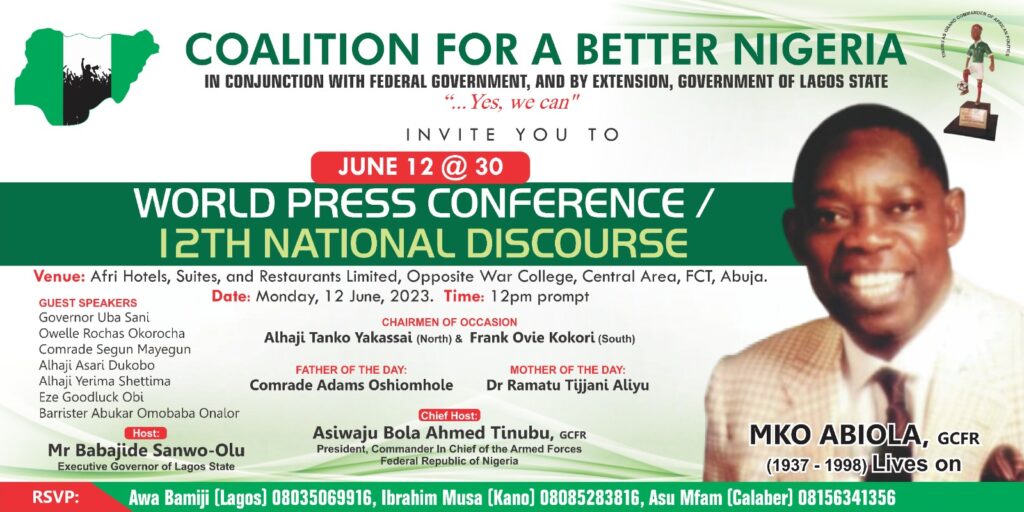 Tinubu, Sanwo-Olu, Uba Sani Other Dignitaries To Grace Coalition Pro ...