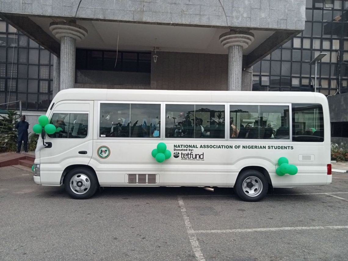TETFund Donates 30-Seater Bus To Nigerian Students