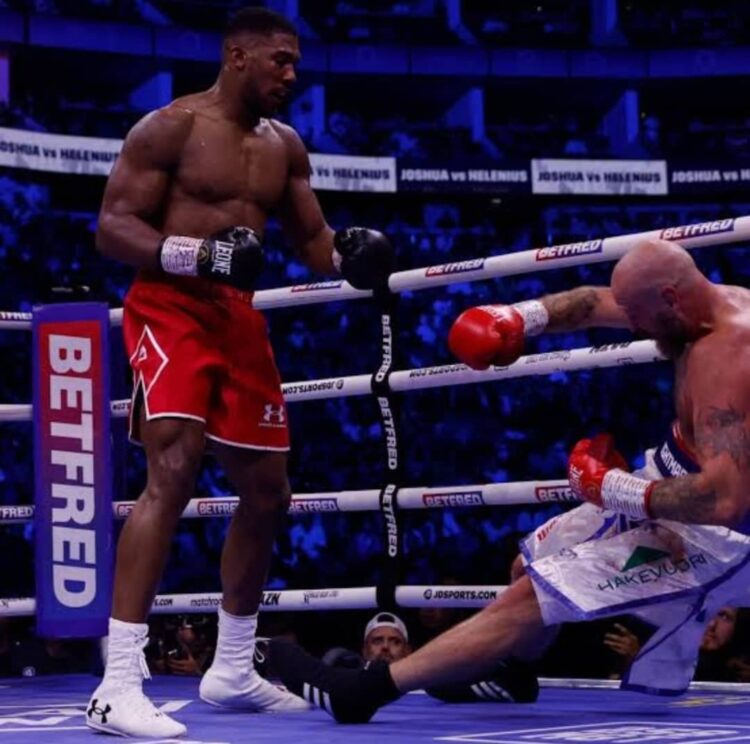 Anthony Joshua Knocks Out Helenius With Thunderous Right Hand