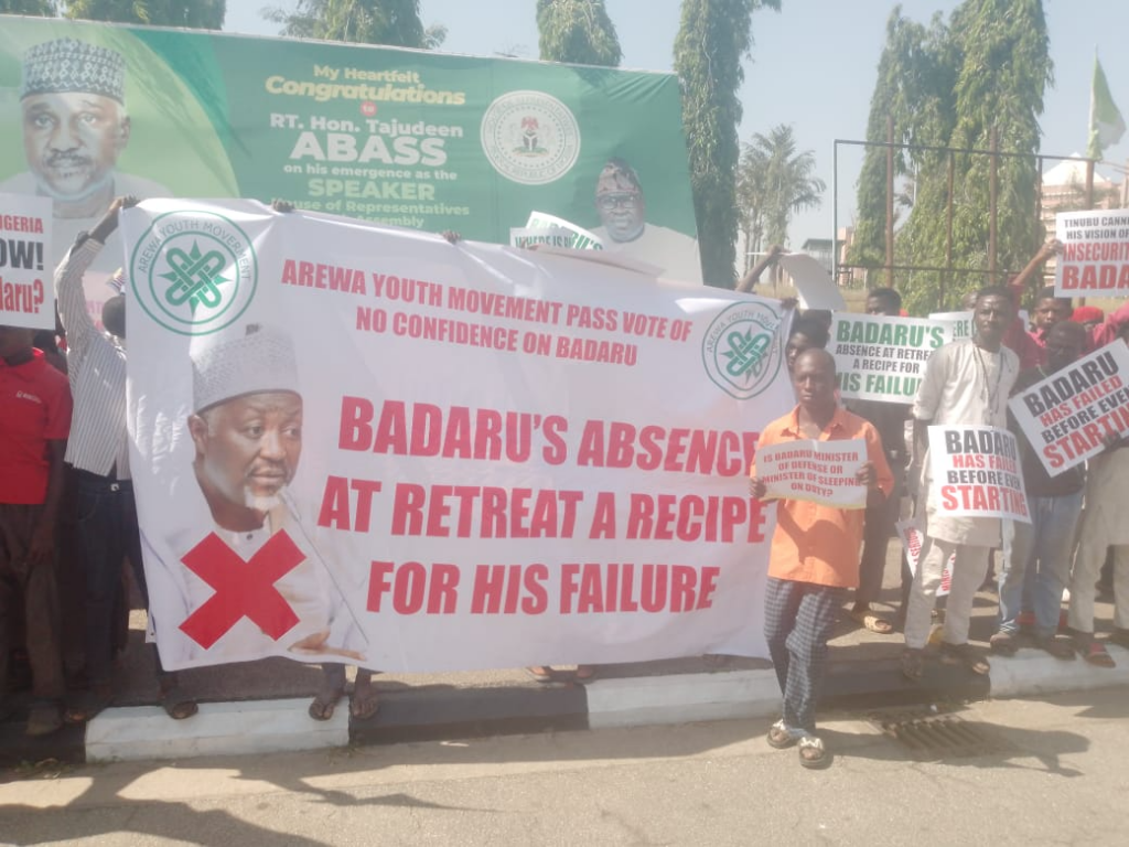 PICTORIAL: NYCN, AYM Protest Over Insecurity, Demand Defence Minister's ...