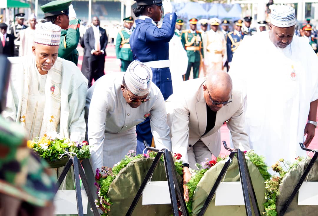 PICTORIAL: Tinubu Leads Solemn Tribute For Nigeria's Fallen Heroes On Armed Forces Remembrance Day