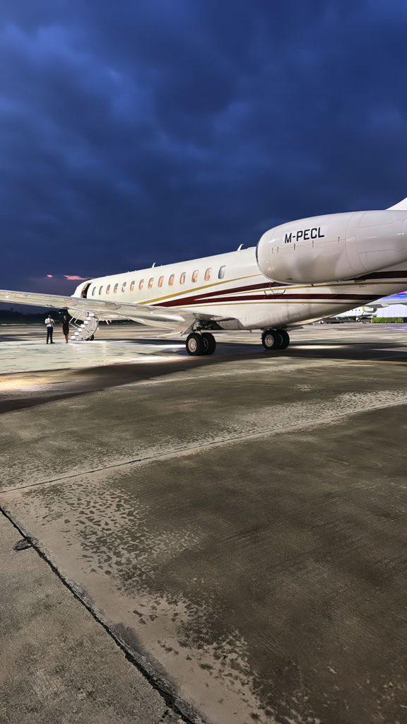 PICTORIAL: Davido, Chioma Proceed On Honeymoon On New Private Jet