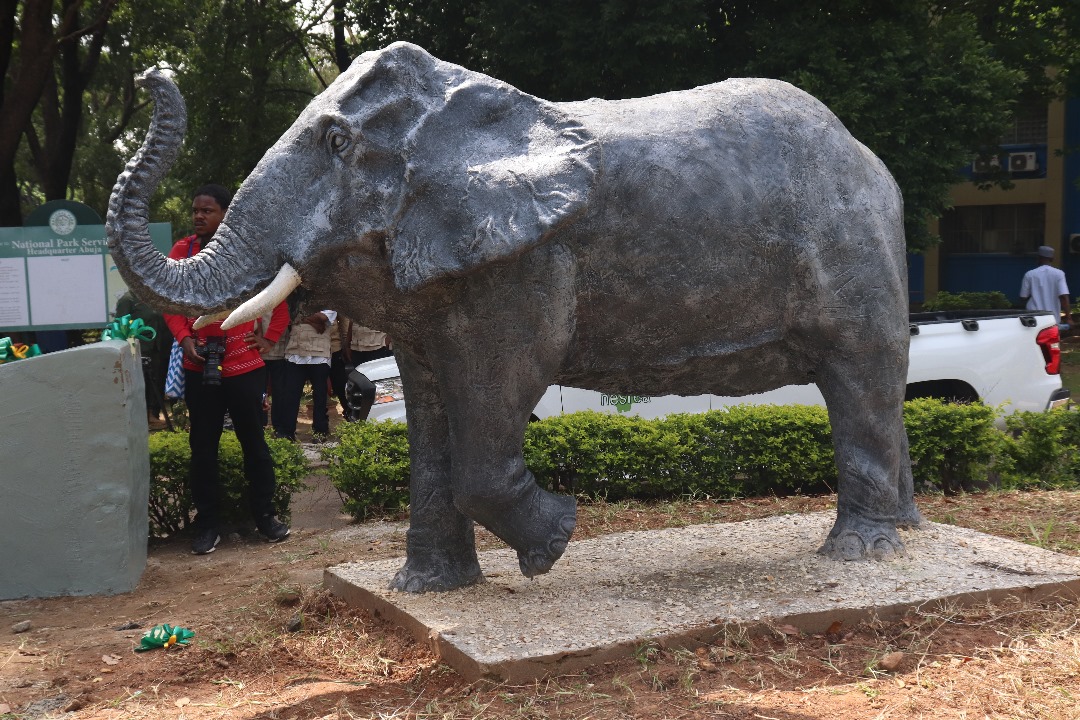 FG Unveils Statue Made From Crushed Elephant Tusks