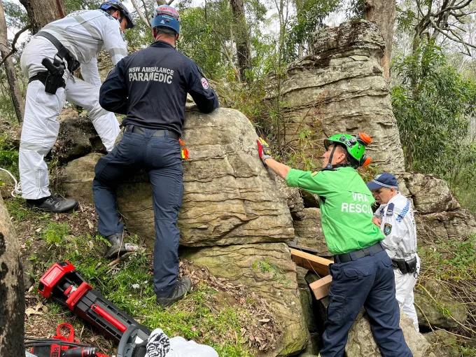 PICTORIAL: Woman Trapped Upside Down Between Rocks For 7 Hours In Australia