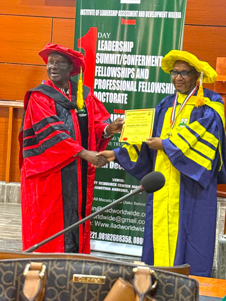 LEADERSHIP Director Honoured With Doctorate For Leadership Excellence