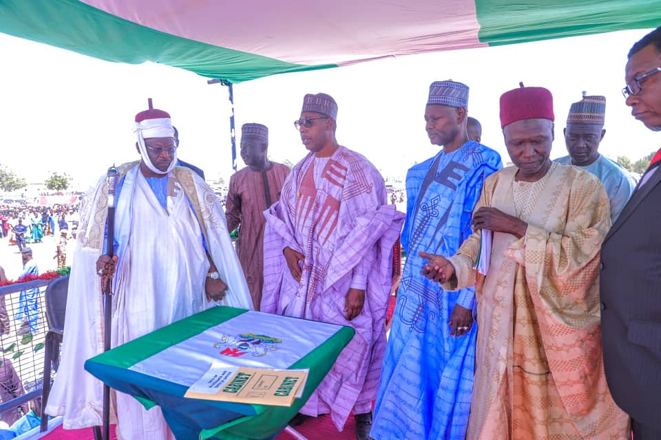 PICTORIAL: Gov Zulum Presents Staff Of Office To 13th Shehu Of Dikwa