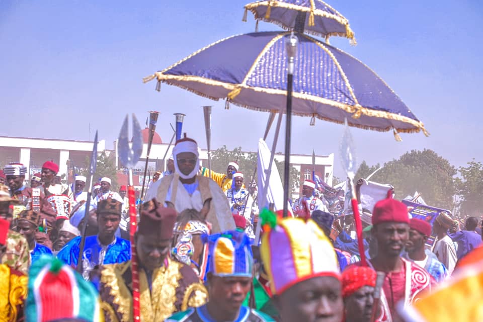 PICTORIAL: Gov Zulum Presents Staff Of Office To 13th Shehu Of Dikwa