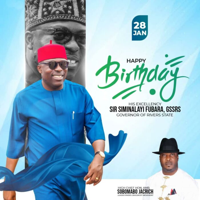 Rivers Grassroot Movement Hails Governor Fubara’s Leadership On Birthday