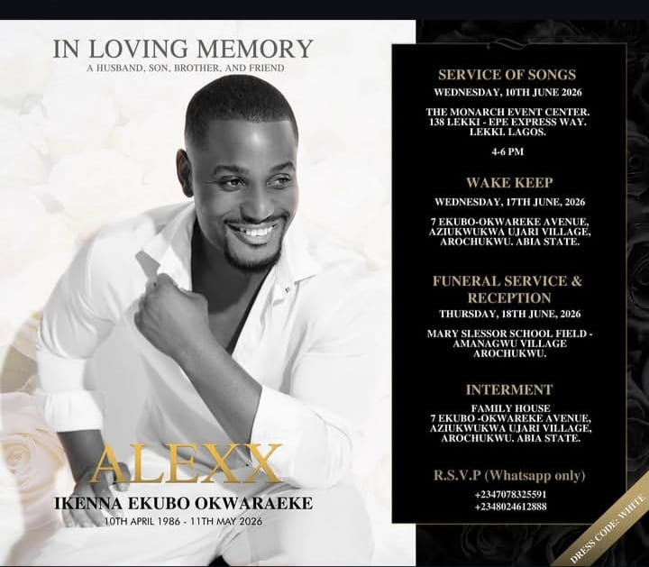 Alex Ekubo To Be Buried June 18 As Family Unveils Burial Plans ‎